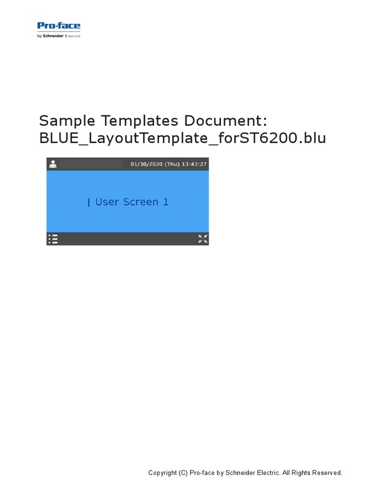 Sample Templates Document: Blue - Layouttemplate - Forst6200.Blu | PDF ...