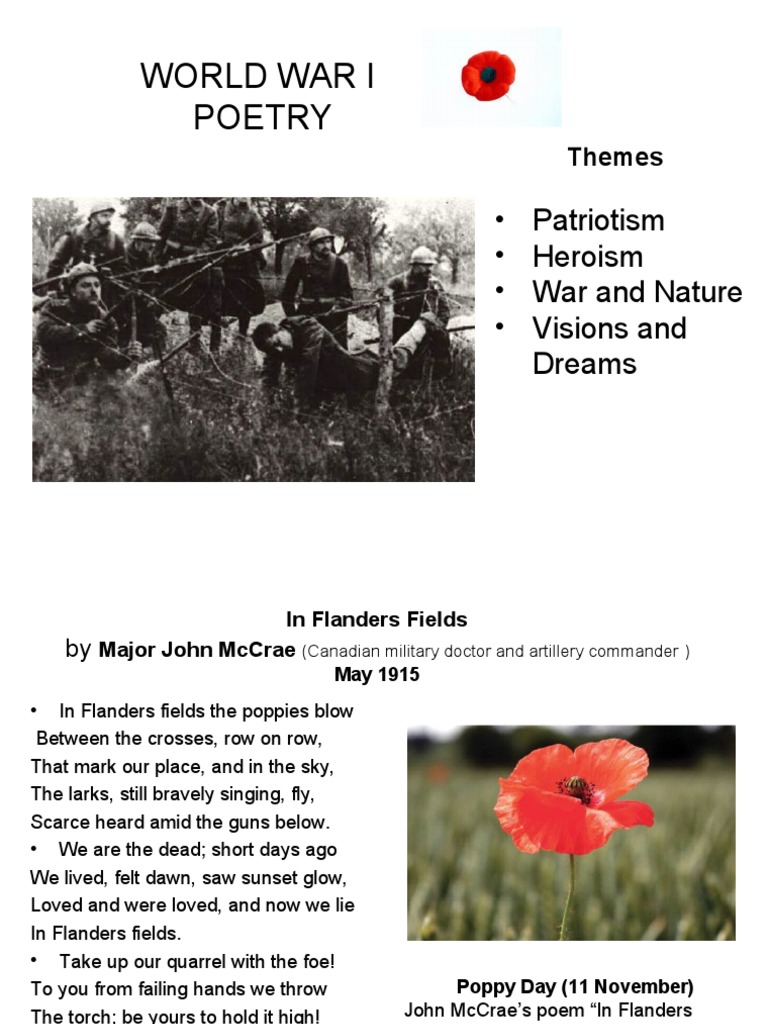 World War 1 Poetry | PDF | Poetry | Unrest