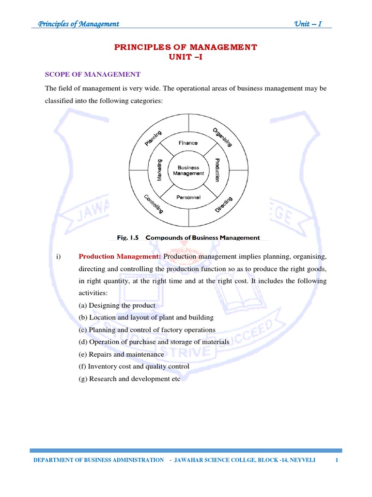 Characteristics of Management Principles | PDF | Marketing | Resource