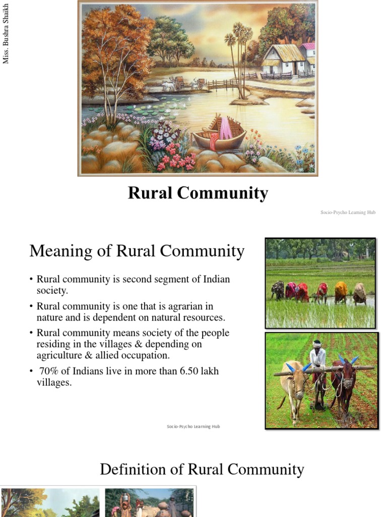 CHP 01 Segment of Indian Society-B Rural Community | PDF | Village ...