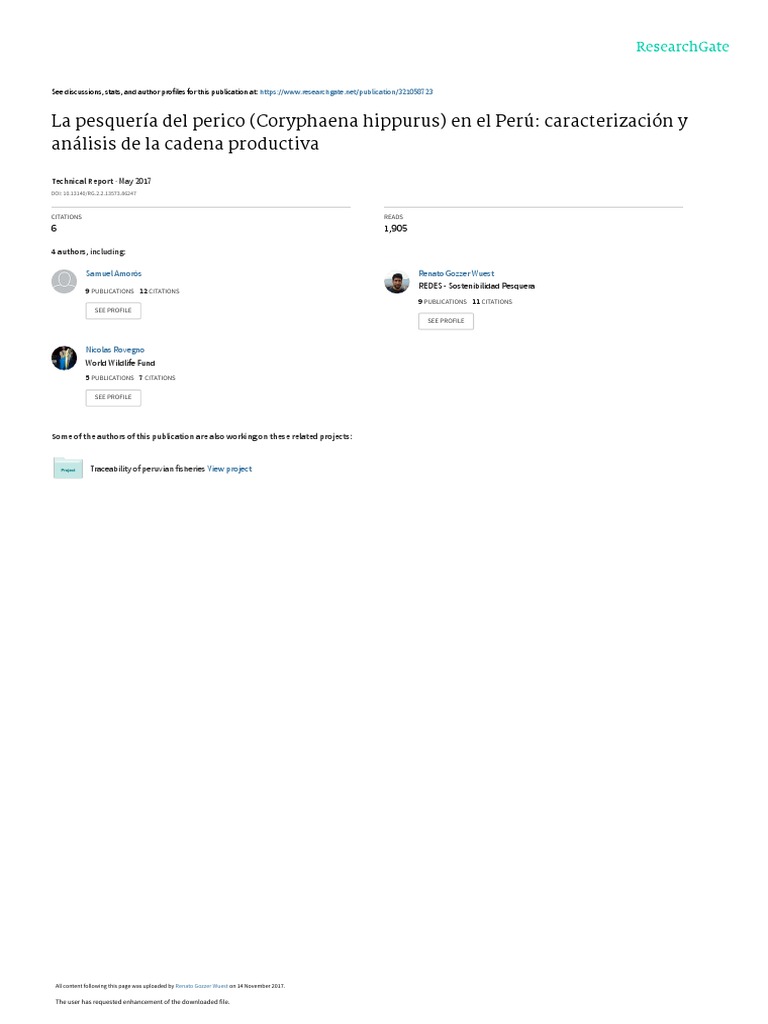 Perico | PDF | Pesquería | Perú