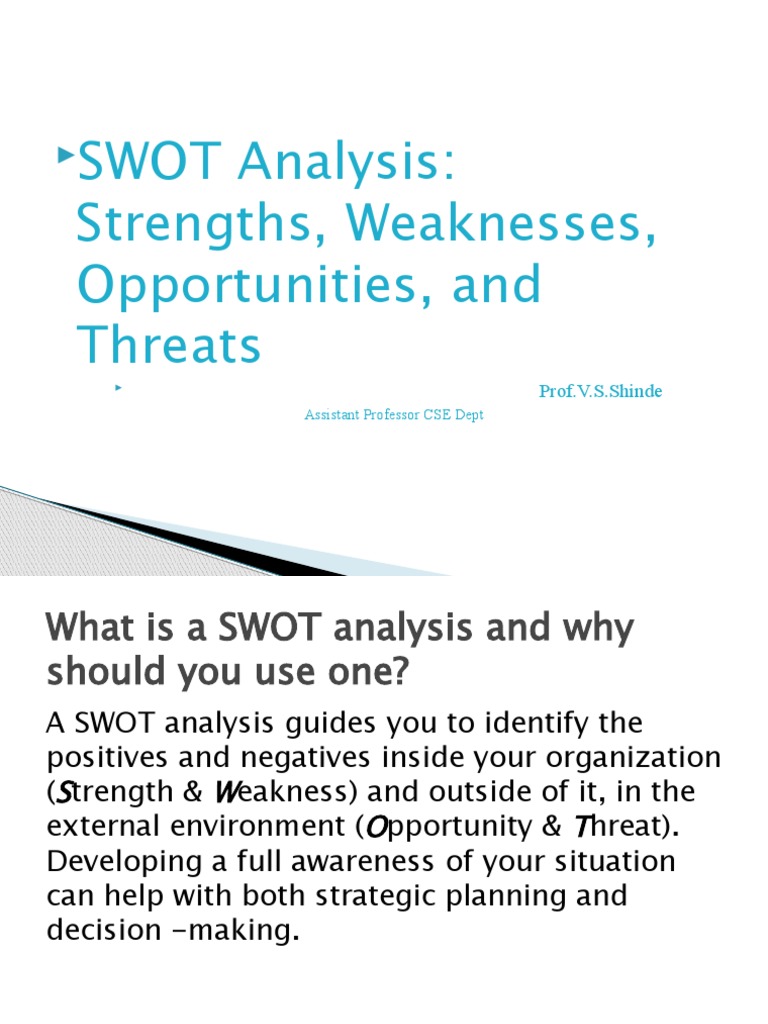 What Is A SWOT Analysis | PDF | Swot Analysis | Business