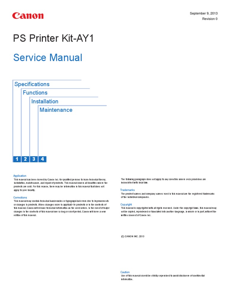 PS Printer Kit-AY1: Service Manual | PDF | Device Driver | Password
