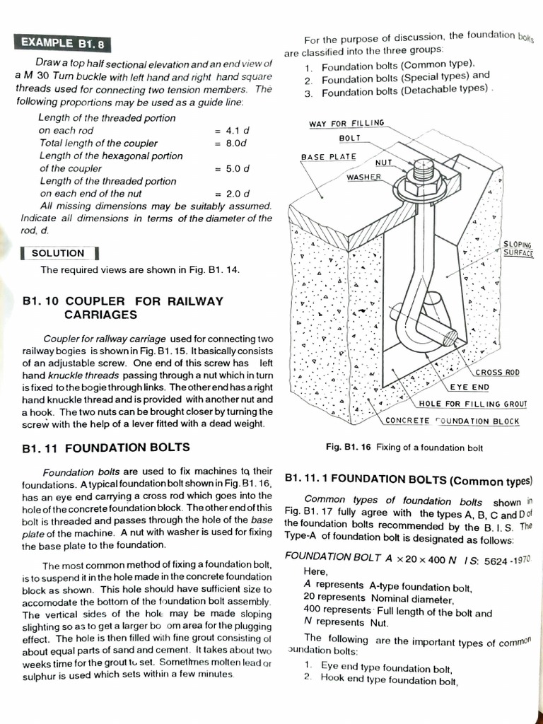 Foundation Bolts | PDF | Nut (Hardware) | Screw