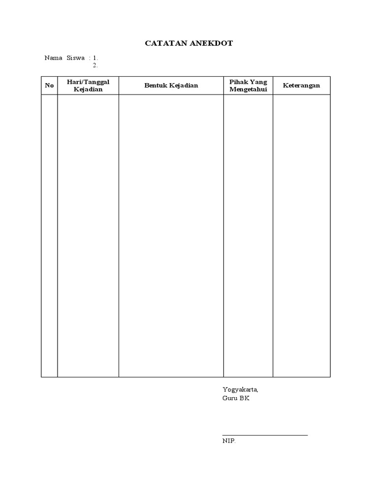 Catatan Anekdot | PDF