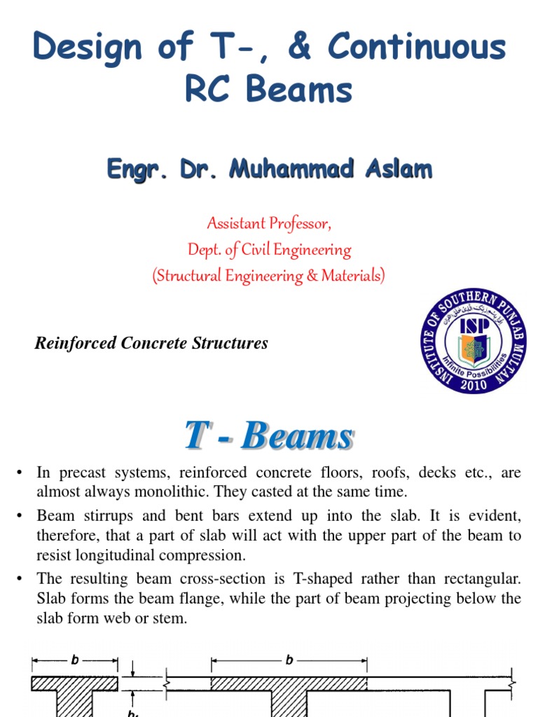 Design of Continuous RC Beams | PDF | Beam (Structure) | Reinforced ...