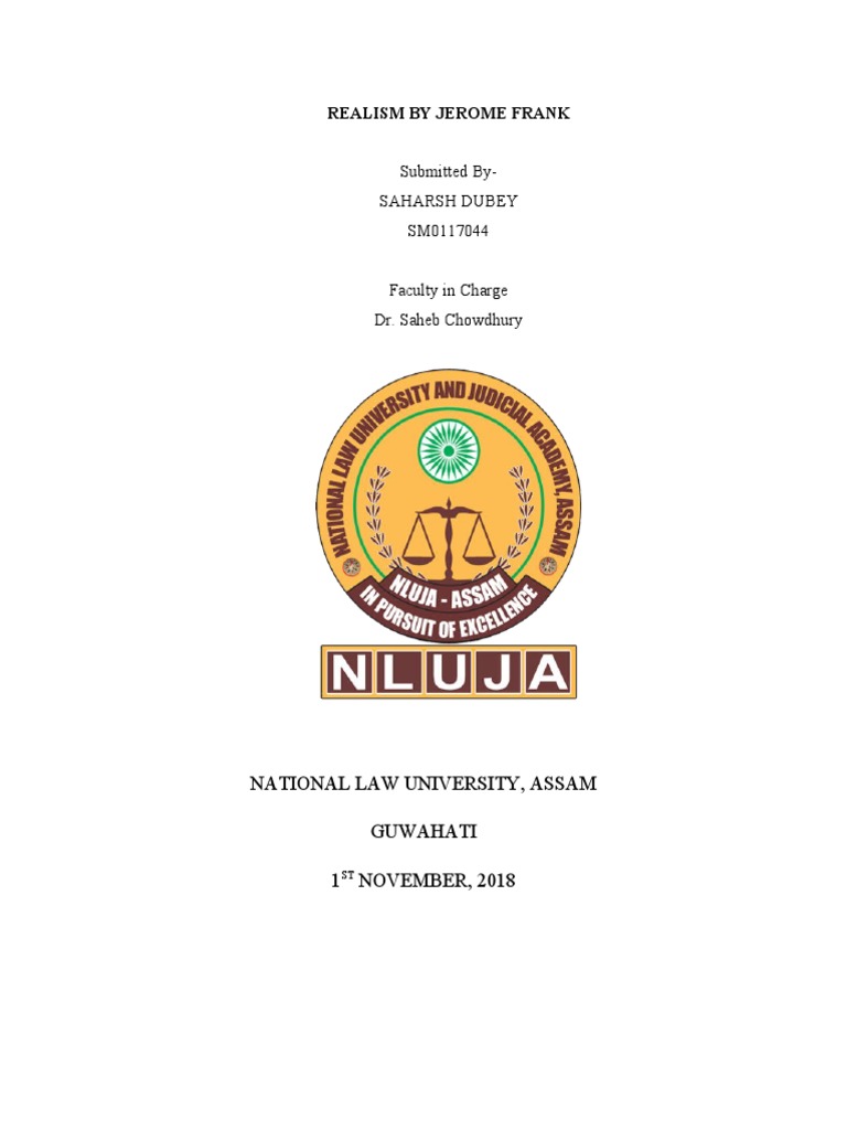 Realism by Jerome Frank | PDF | Jurisprudence | Lawyer