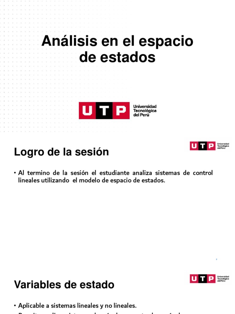 Análisis de Variables de Estado en Control | PDF | Métodos y materiales ...