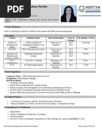 Resume Template-Amity - MBA | PDF | Business