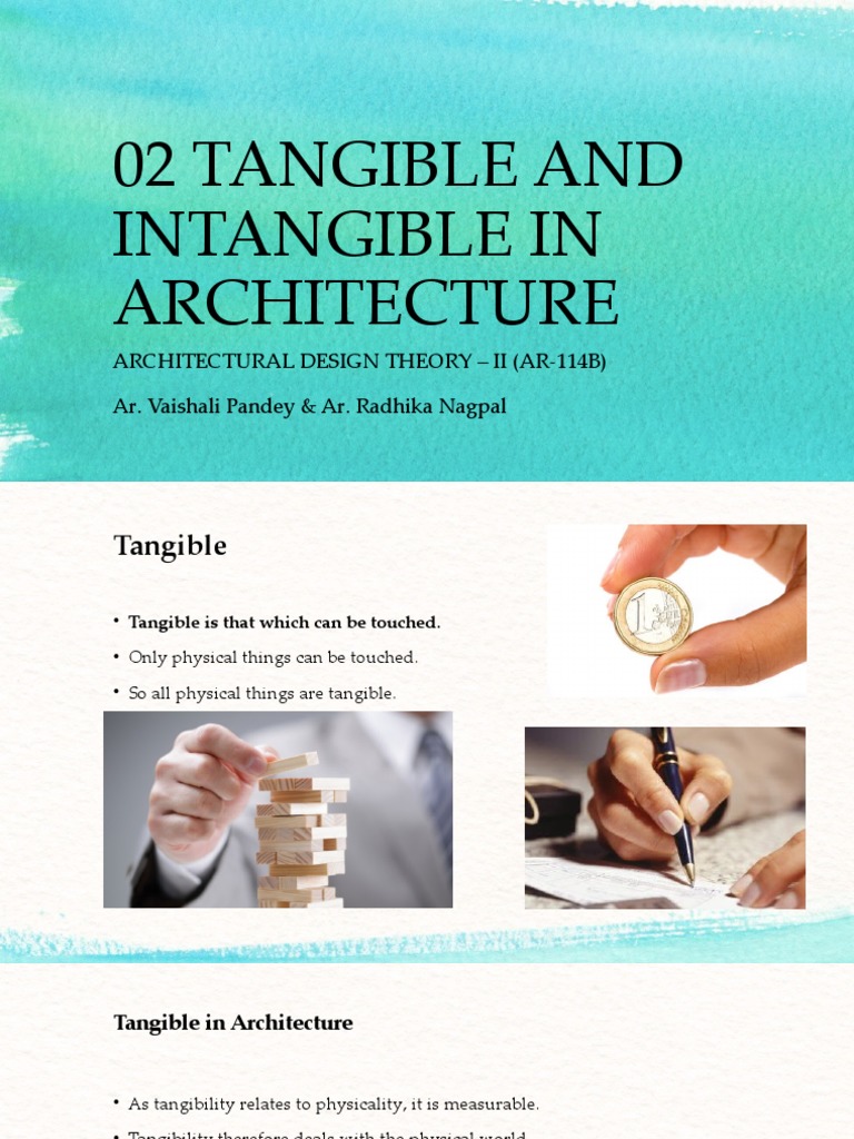 Tangible and Intangible in Architecture | PDF | Cognition | Cognitive ...
