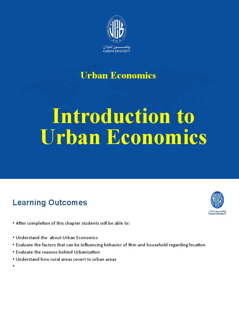 Introduction To Urban Economics | PDF | Urban Sprawl | Economics