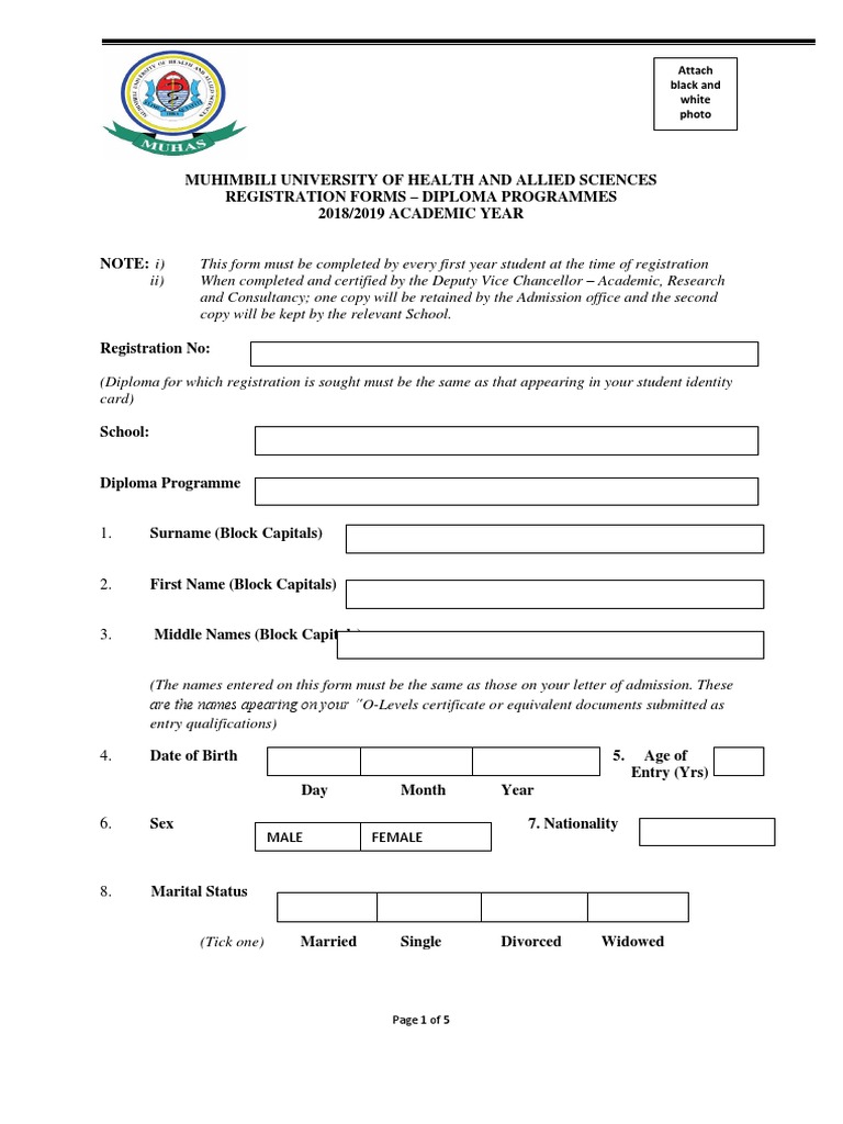Registration Forms - Diploma - New Students - 2018-Final | PDF | Mail ...