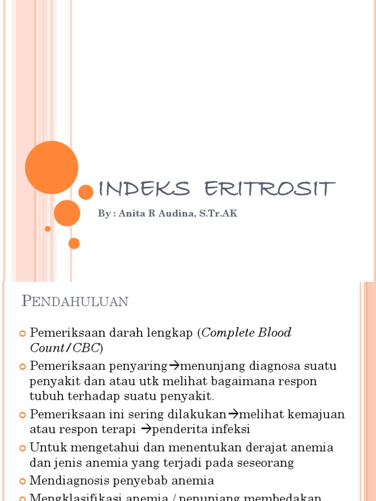 Indeks Eritrosit | PDF