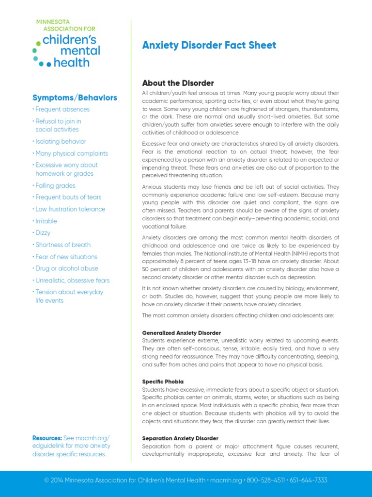 FactSheets Full | PDF | Autism Spectrum | Mental Disorder