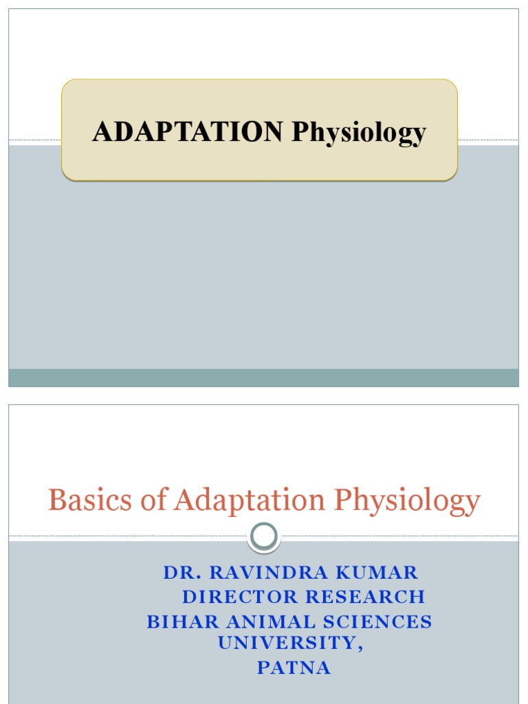 ADAPTATION Physiology ADAPTATION Physiology | PDF | Heat Transfer | Thermal Conduction