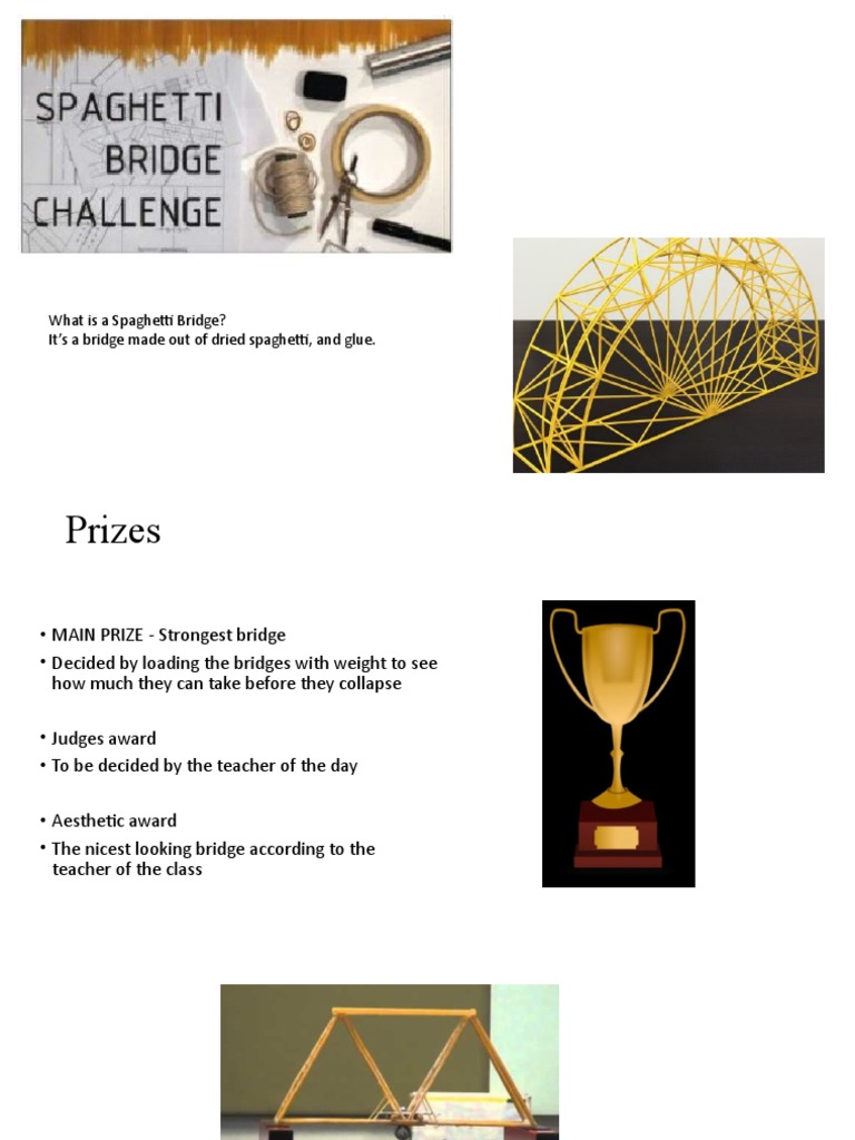 What Is A Spaghetti Bridge? It's A Bridge Made Out of Dried Spaghetti ...