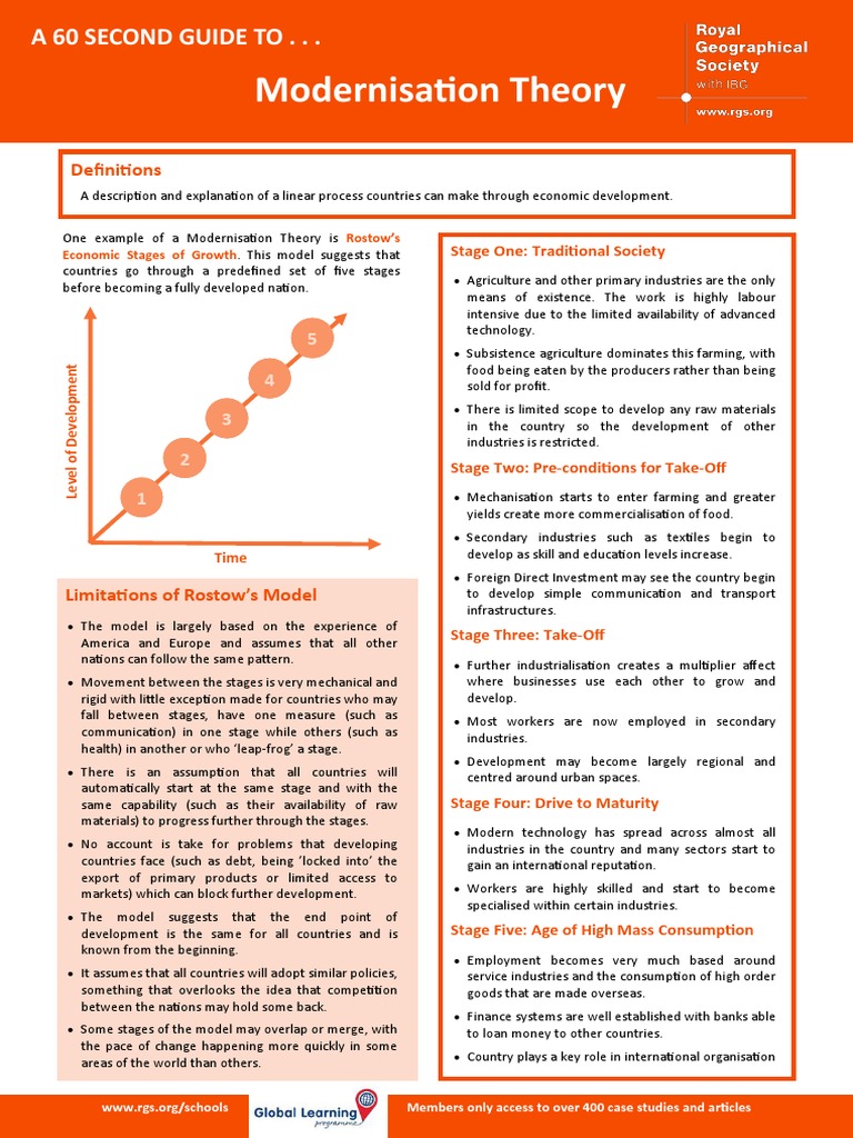 Modernisation Theory: A 60 Second Guide To - . | PDF | Modernization ...