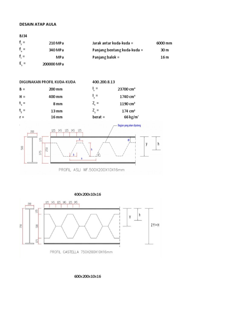 Atap Balok Kolom | PDF
