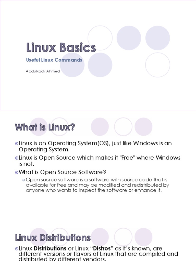 Linux Basics | PDF | Superuser | Linux Distribution