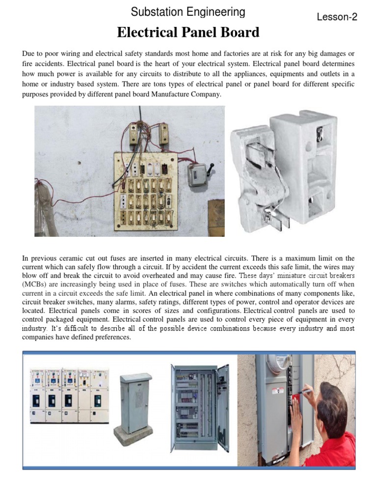 Substation Engineering-Lesson-2 | PDF | Fuse (Electrical) | Electrical ...