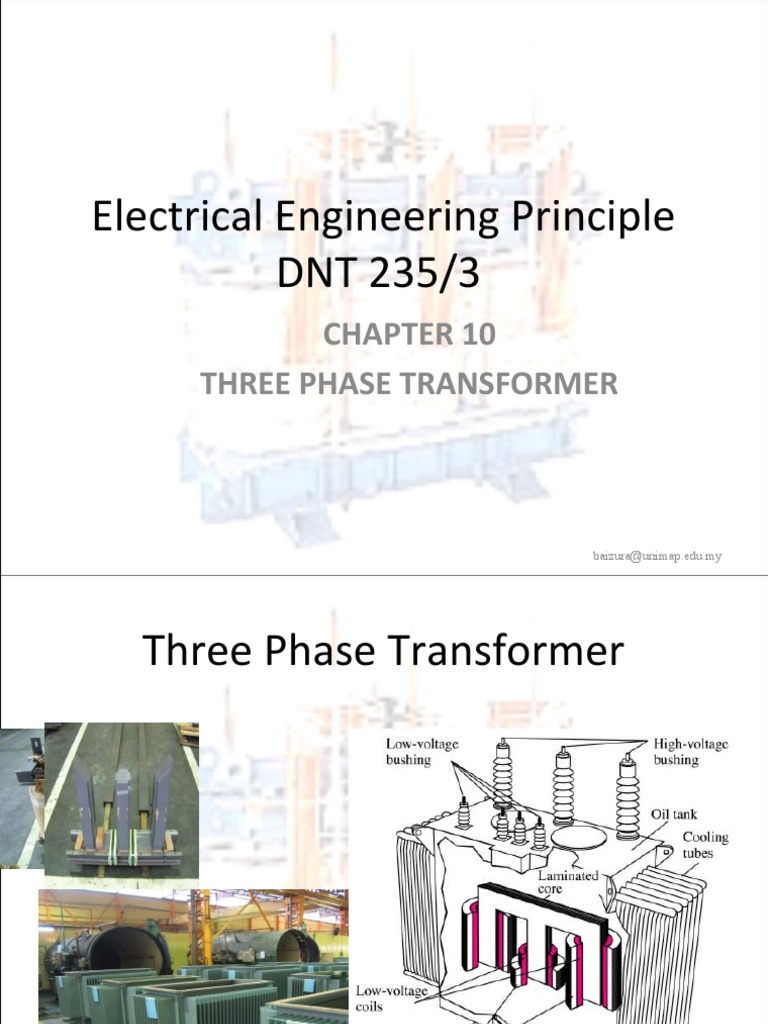 Chapter 10 - Three Phase Transformer | PDF | Transformer | Inductor