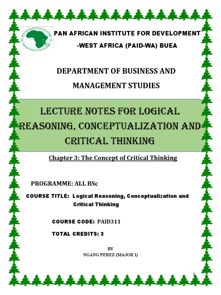 Understanding Critical Thinking Concepts | PDF | Critical Thinking | Reason