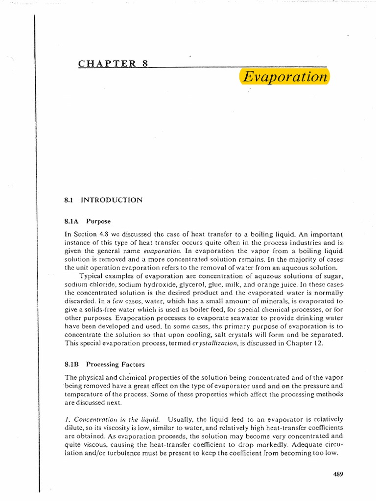 Evaporador PDF | PDF | Evaporation | Heat Transfer