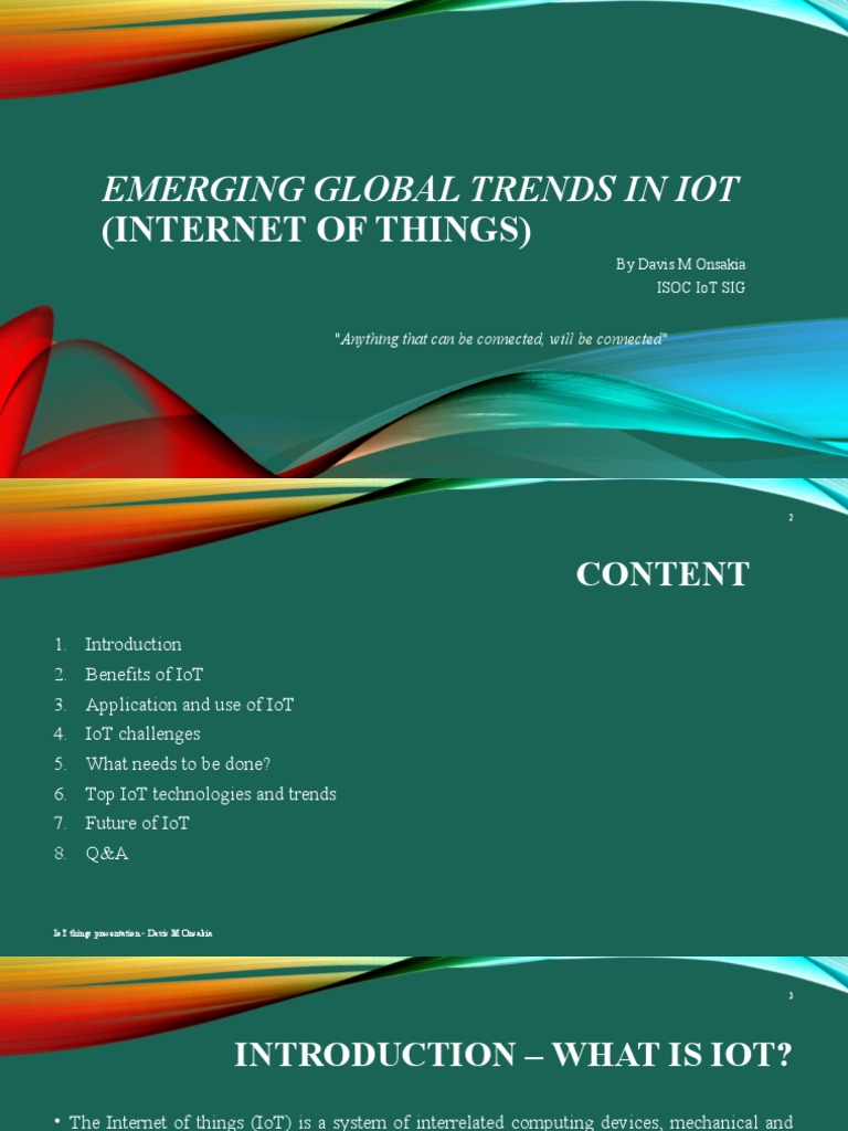Global IoT Trends and Technologies 2023 | PDF | Internet Of Things ...