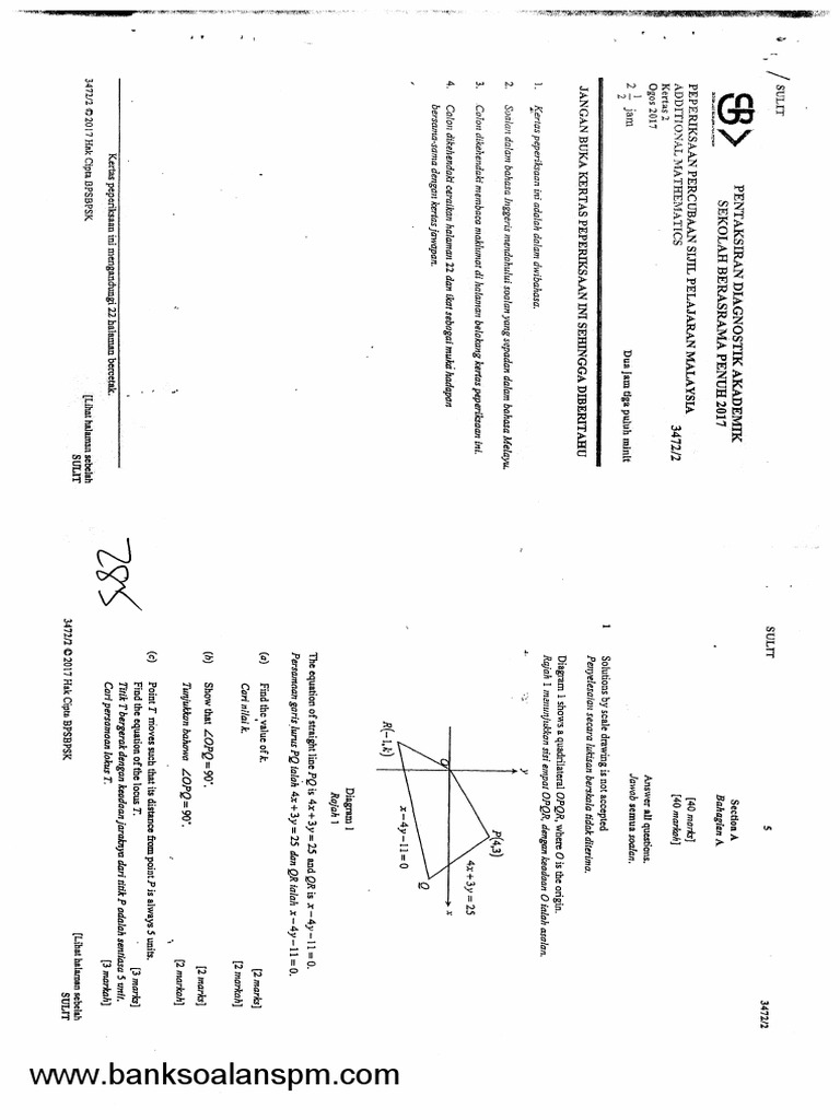 Spm Exam Question Bank Online Pdf