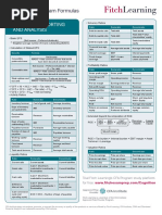 CFA Level 2 Cheat Sheet | PDF | Free Cash Flow | Valuation (Finance)
