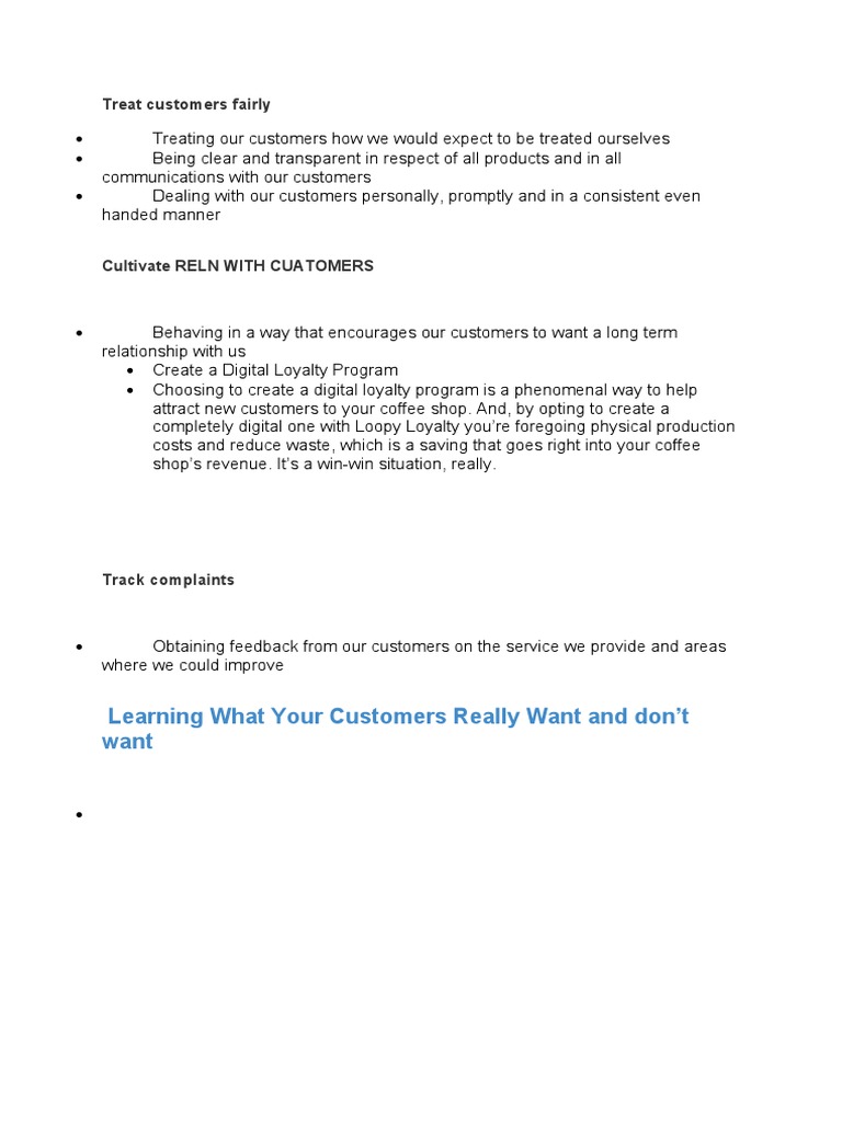 Cultivating Customer Relationships Through Fair Treatment, Loyalty ...