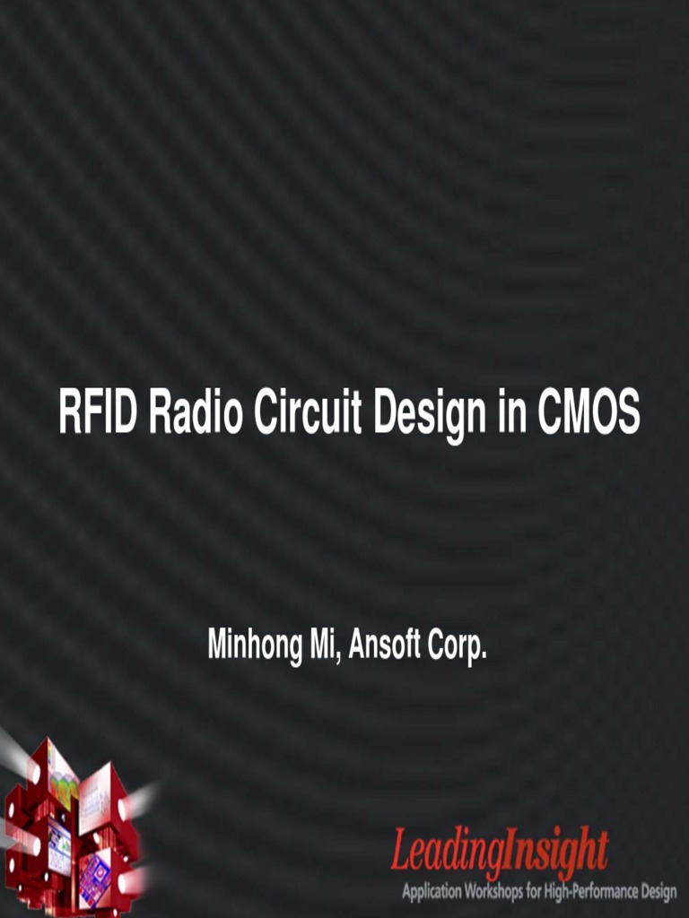 RFID Radio Circuit Design in CMOS | PDF | Detector (Radio) | Electronic ...