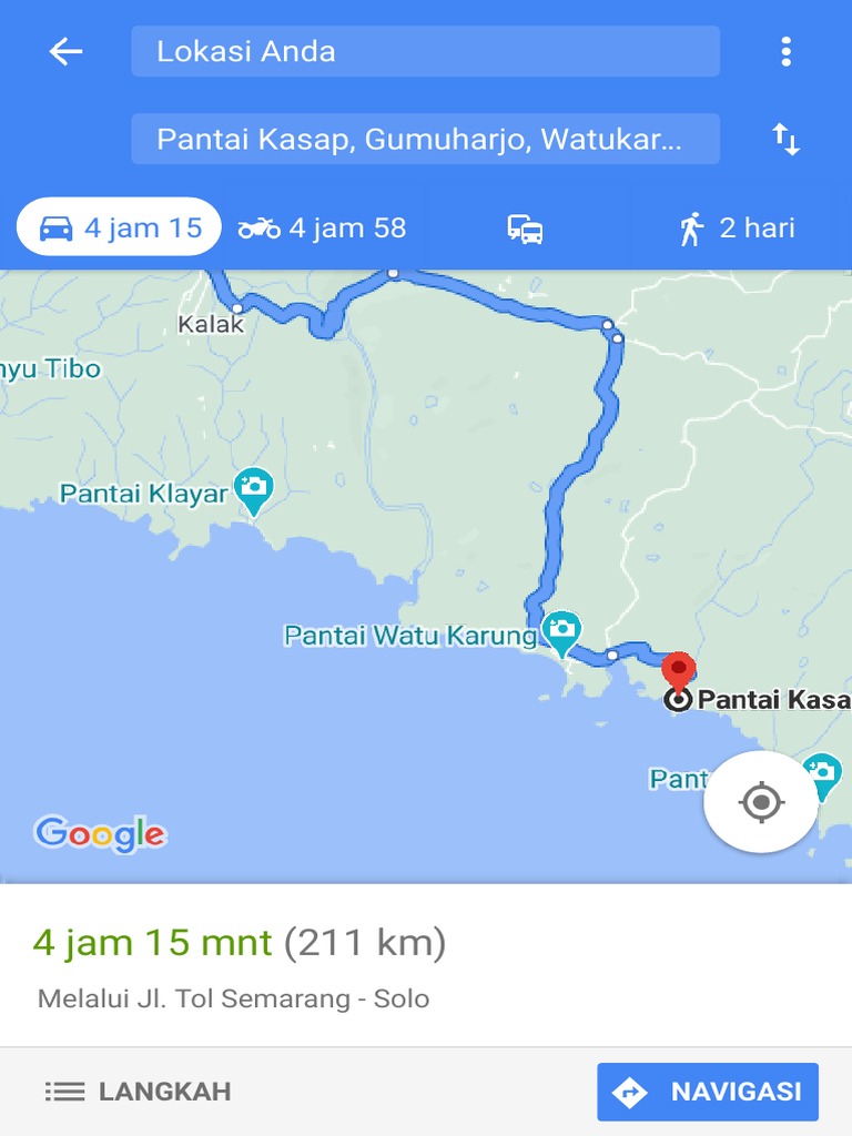 Lokasi Anda Ke Pantai Kasap, Gumuharjo, Watukarung, Pringkuku ...