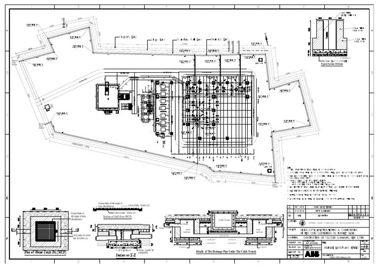 Section On X-X Plan of Water Catch Pit (WCP) | PDF | Drainage ...