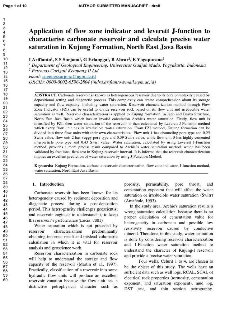 Of Flow Zone Indicator and L | PDF | Petroleum Reservoir | Porosity