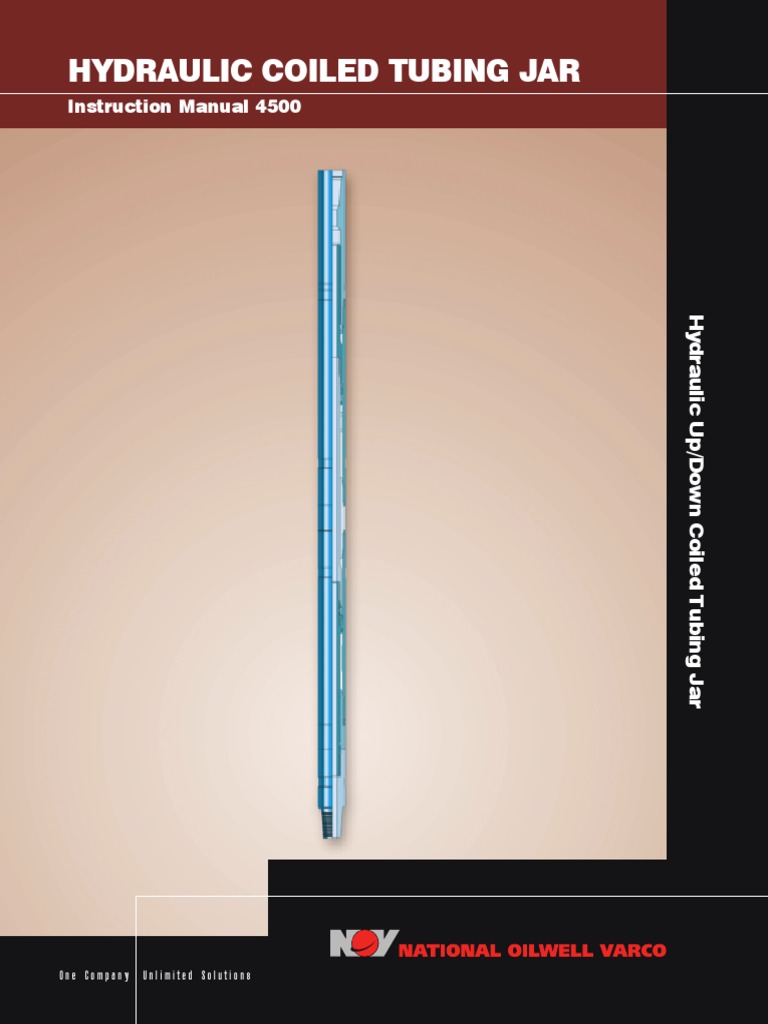 Hydraulic Coiled Tubing Jar: Instruction Manual 4500 | PDF | Pipe ...