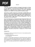 Tagalog Christian Sermon Outline | PDF