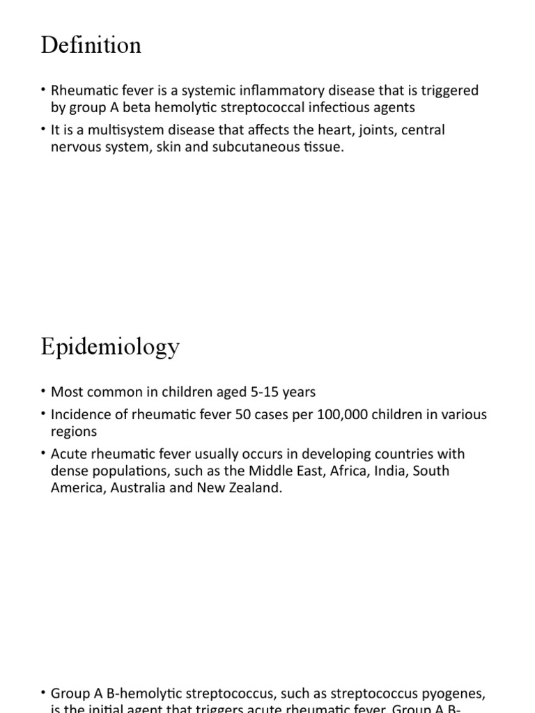Demam Rematik | PDF | Streptococcus | Medical Specialties