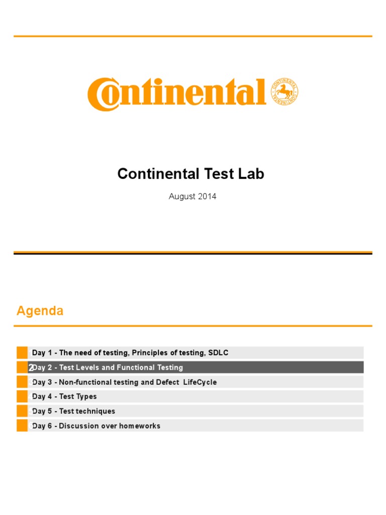 Continental Test Lab: August 2014 | PDF | Software Testing ...