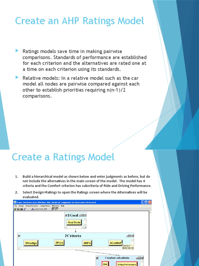 Create An AHP Ratings Model | PDF | Spreadsheet | Computing