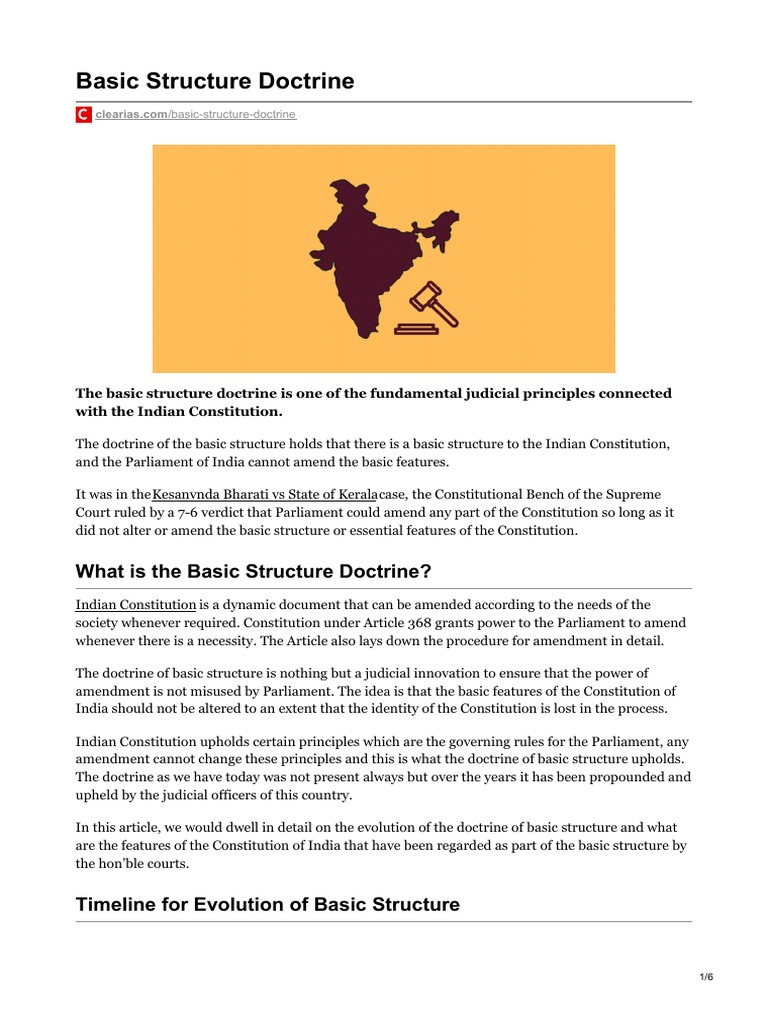 Basic Structure Doctrine PDF | PDF | Supreme Court Of India | Constitution