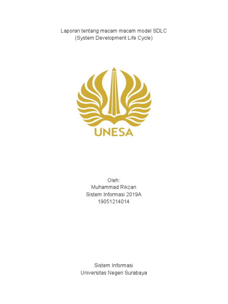 Laporan Tentang Macam Macam Model SDLC | PDF