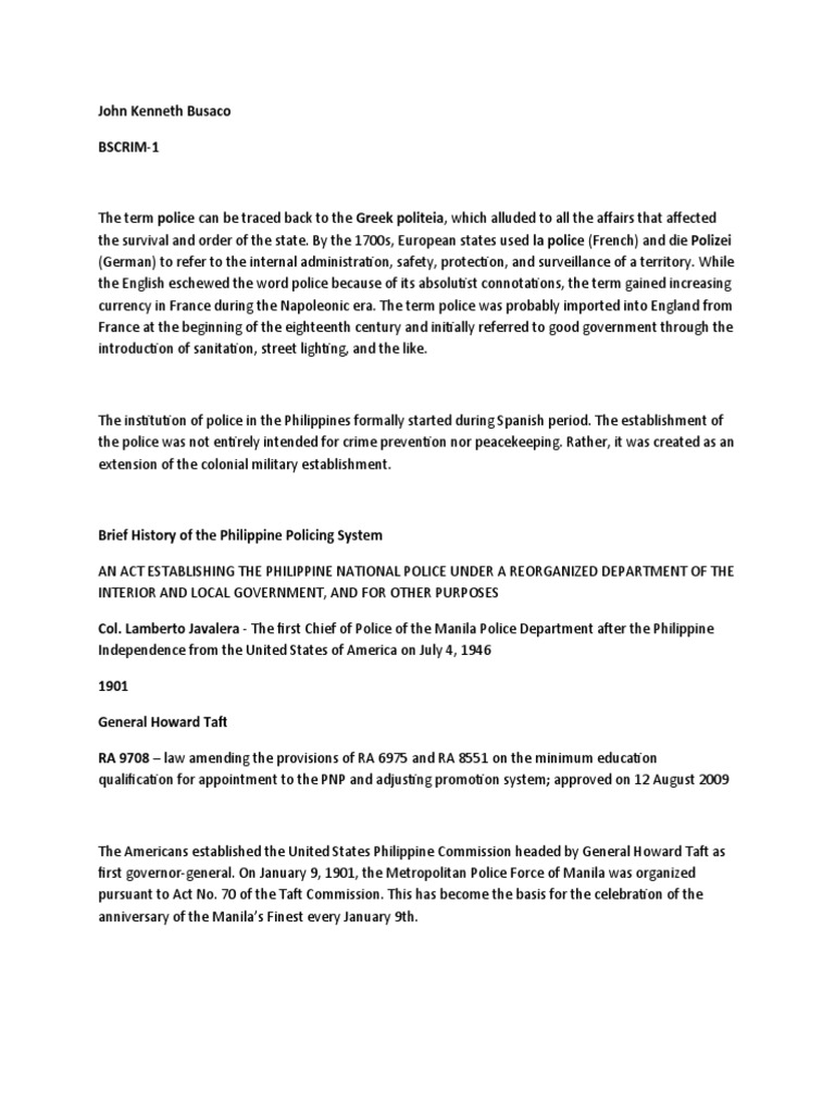Law Enforcement Agency Policing History | PDF | Police | Henry Fielding