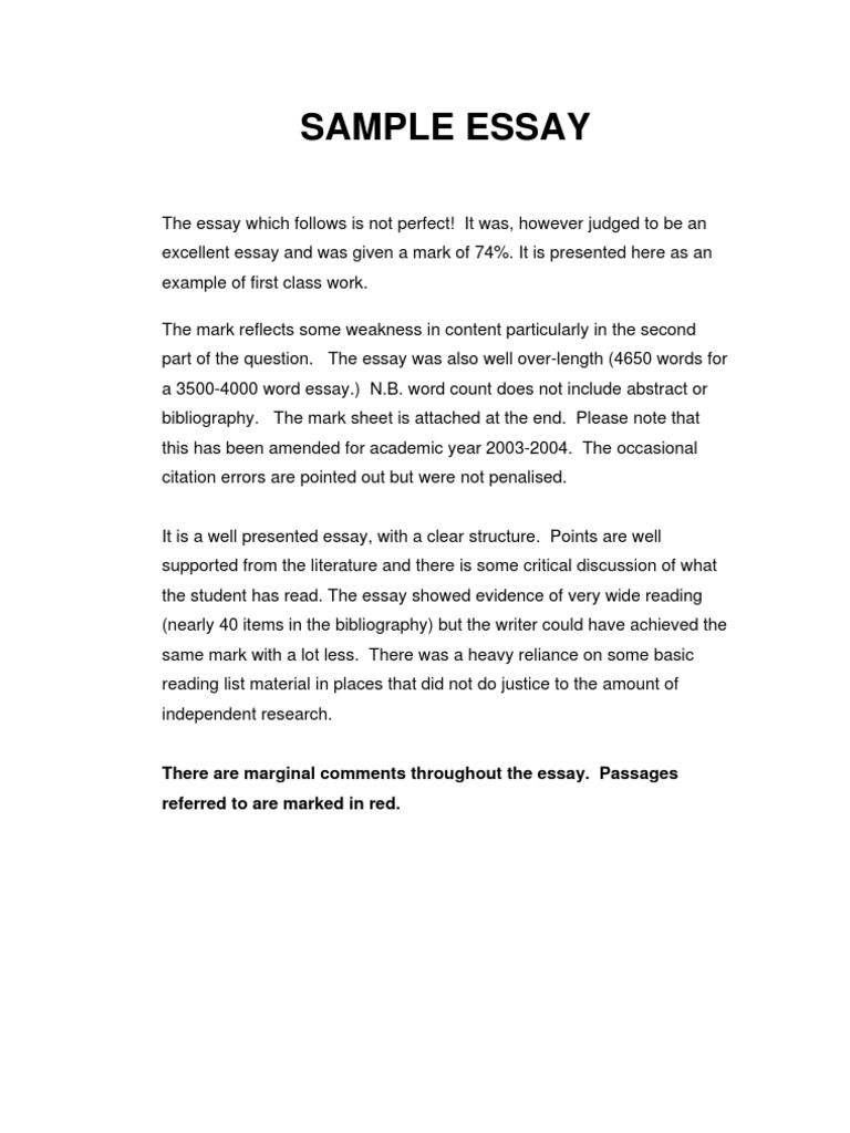 Essay Sample | PDF | Essays | Conflict Resolution