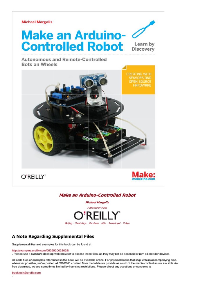Make An Arduino-Controlled Robot PDF | PDF | Electrical Connector | Robot