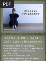 Teenage Pregnancy Questionnaire | PDF | Teenage Pregnancy | Adolescence