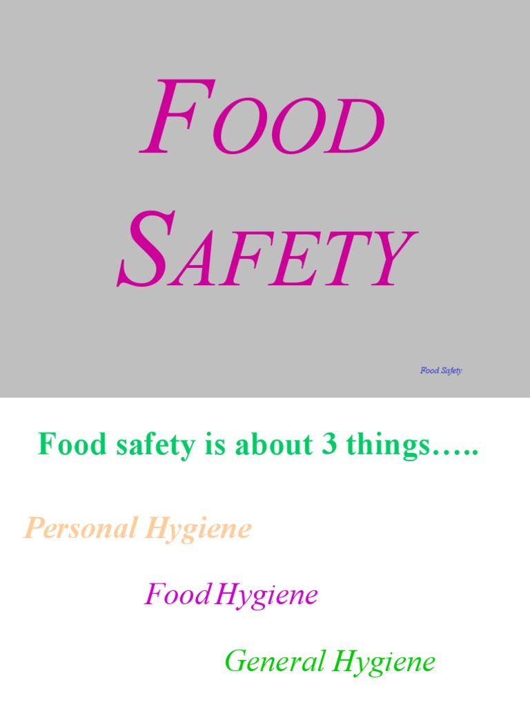 Food Safety and Personal Hygiene Guide | PDF | Hygiene | Hand Washing