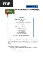 Module 1 - Ped 02 - The Teaching Profession (Revised) | PDF | Teachers ...