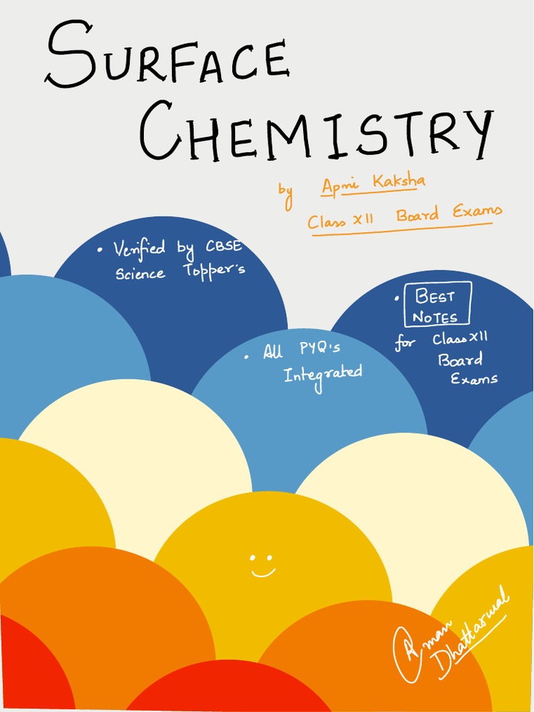 Surface Chemistry Notes For Class 12 Board Exams | PDF | Soft Matter ...