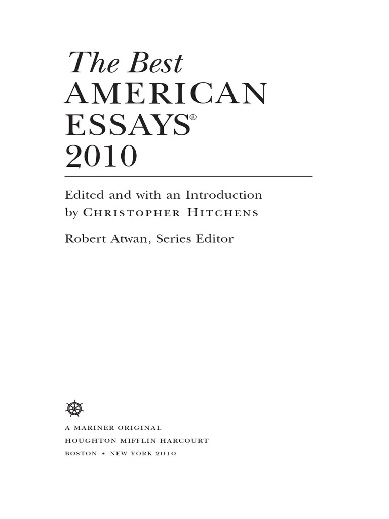 Best American Essays 2010 Excerpt | PDF | Copyright